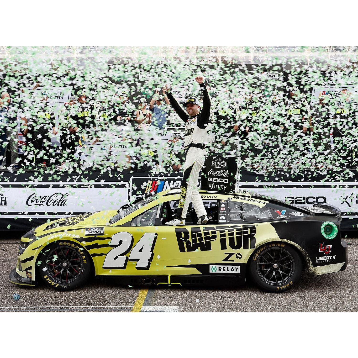 Autographed Byron #24 2024 COTA Race Win 1:24 HO – Hendrick Motorsports