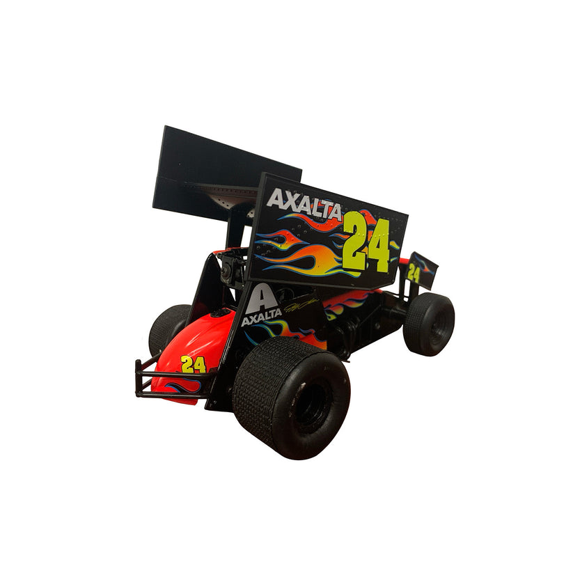 AUTOGRAPHED Jeff Gordon #24 Axalta Fantasy Sprint Car 1:24 Scale Dieca ...