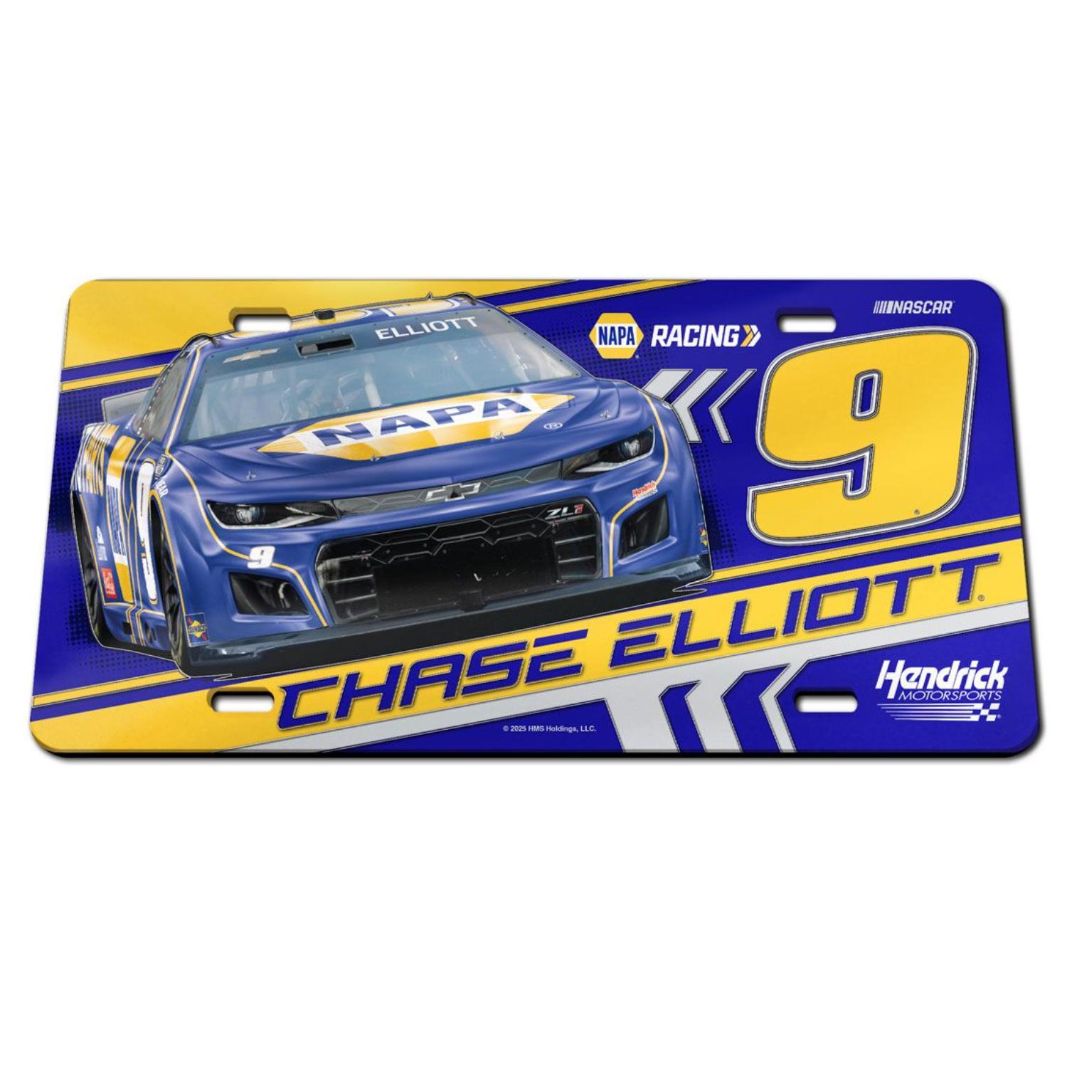 Chase Elliott #9 NAPA Acrylic License Plate – Hendrick Motorsports