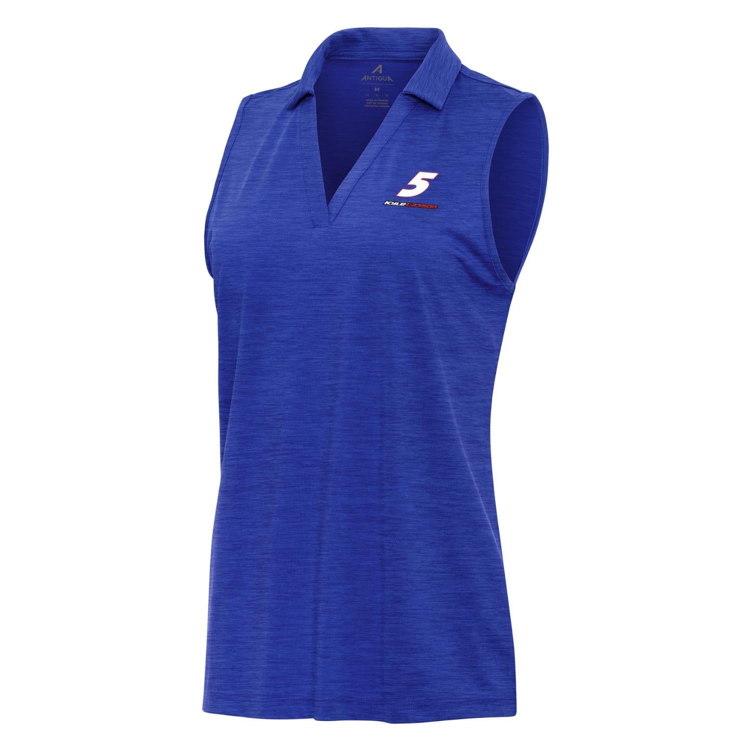 Kyle Larson #5 Women's Layout Sleeveless Polo - Dark Royal Heather – Hendrick Motorsports