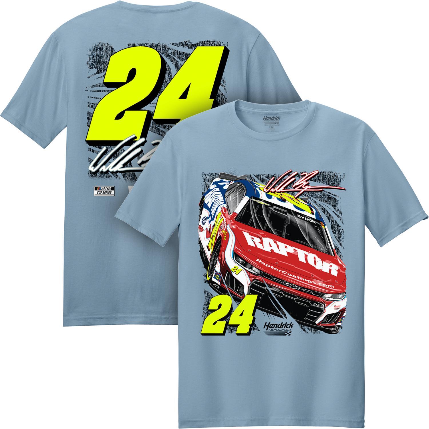 William Byron #24 Raptor Stone Blue Car T-shirt – Hendrick Motorsports